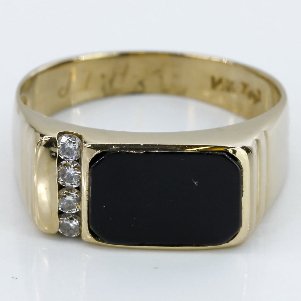 14k Gold Onyx Ring – A&V Pawn