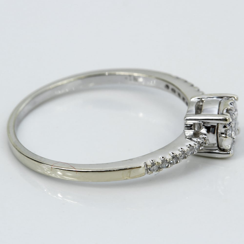 10k White gold Diamond Engagement Ring – A&V Pawn 10k White gold Diamond Engagement Ring – A&V Pawn