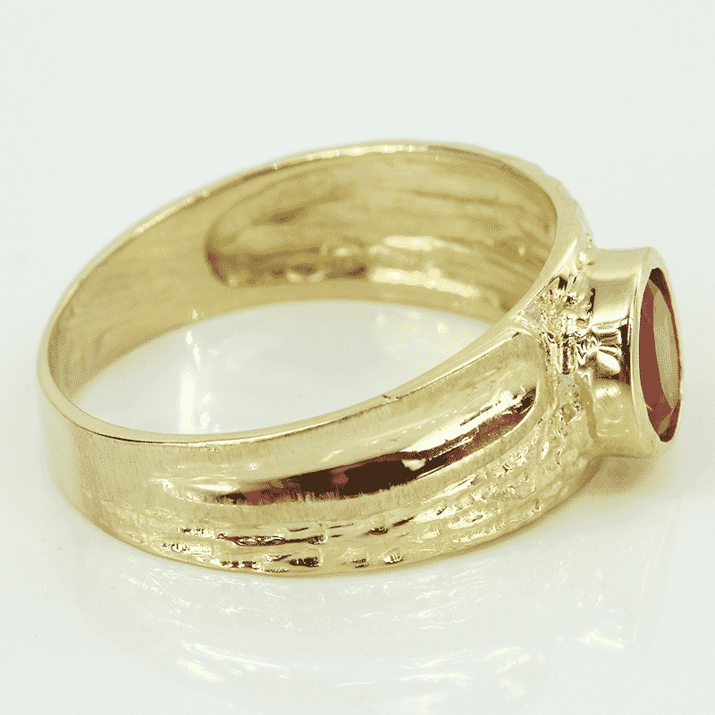 14k Gold Two-Tone Redstone Ring - A&V Pawn